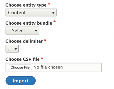 CSV Importer | Drupal.org